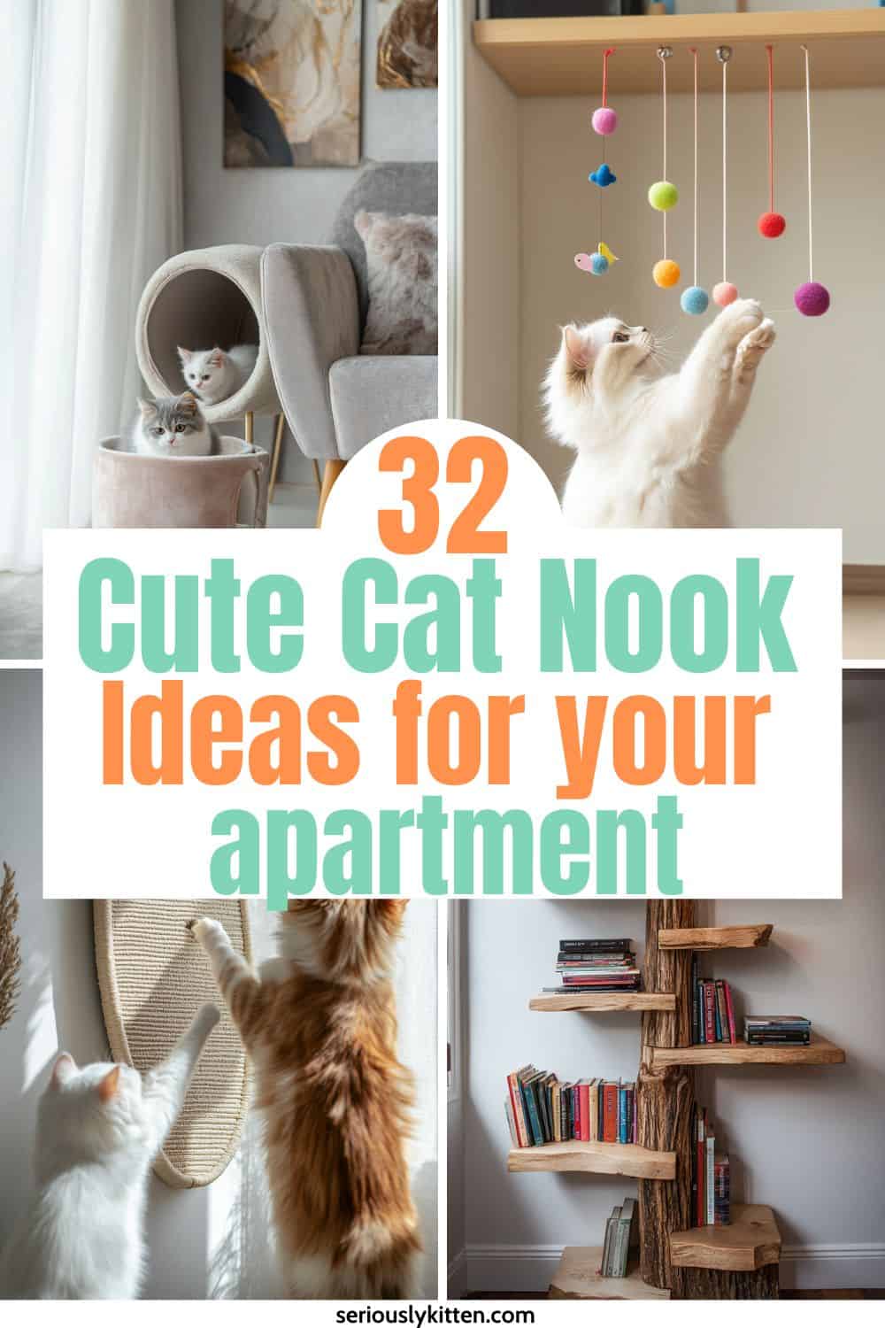 32 Cute Cat Nook Ideas for an Apartment