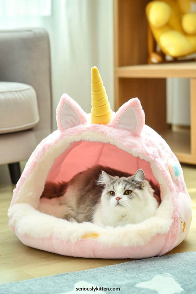 15 Adorable Pink Cat Bed Ideas Your Kitty Will Love