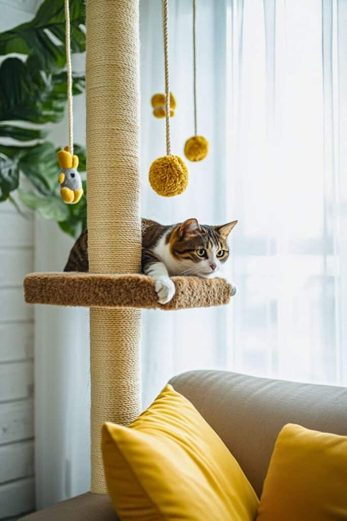 Fun DIY Cat Scratching Post for Your Kitty