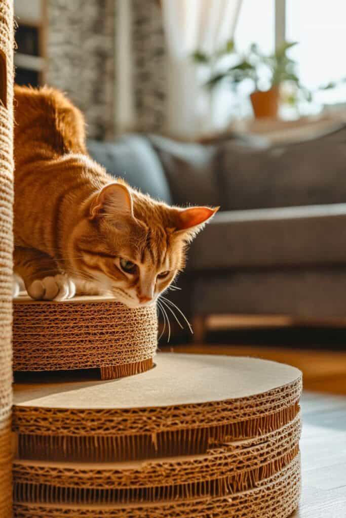 Fun DIY Cat Scratching Post for Your Kitty