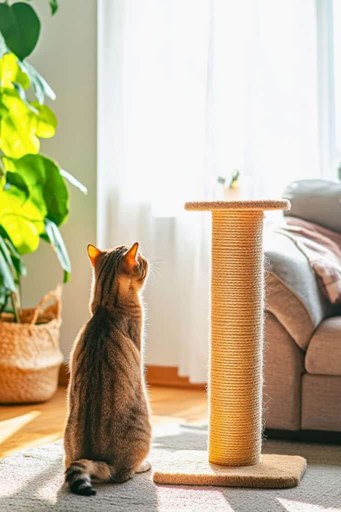 Fun DIY Cat Scratching Post for Your Kitty