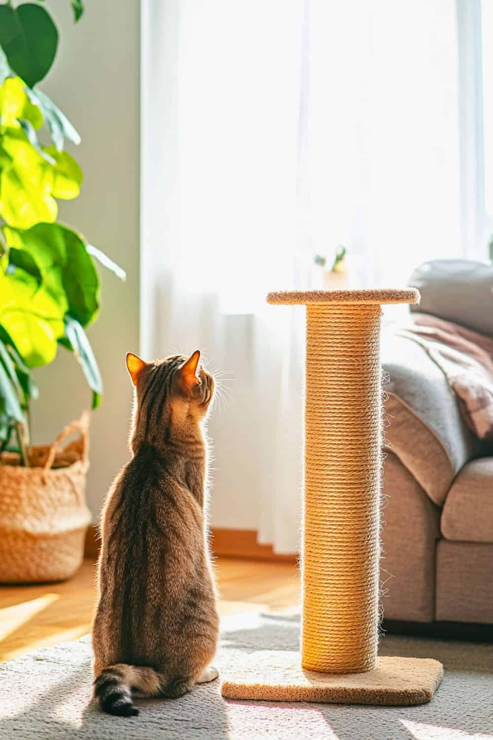 Fun DIY Cat Scratching Post for Your Kitty