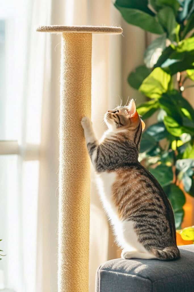 Fun DIY Cat Scratching Post for Your Kitty