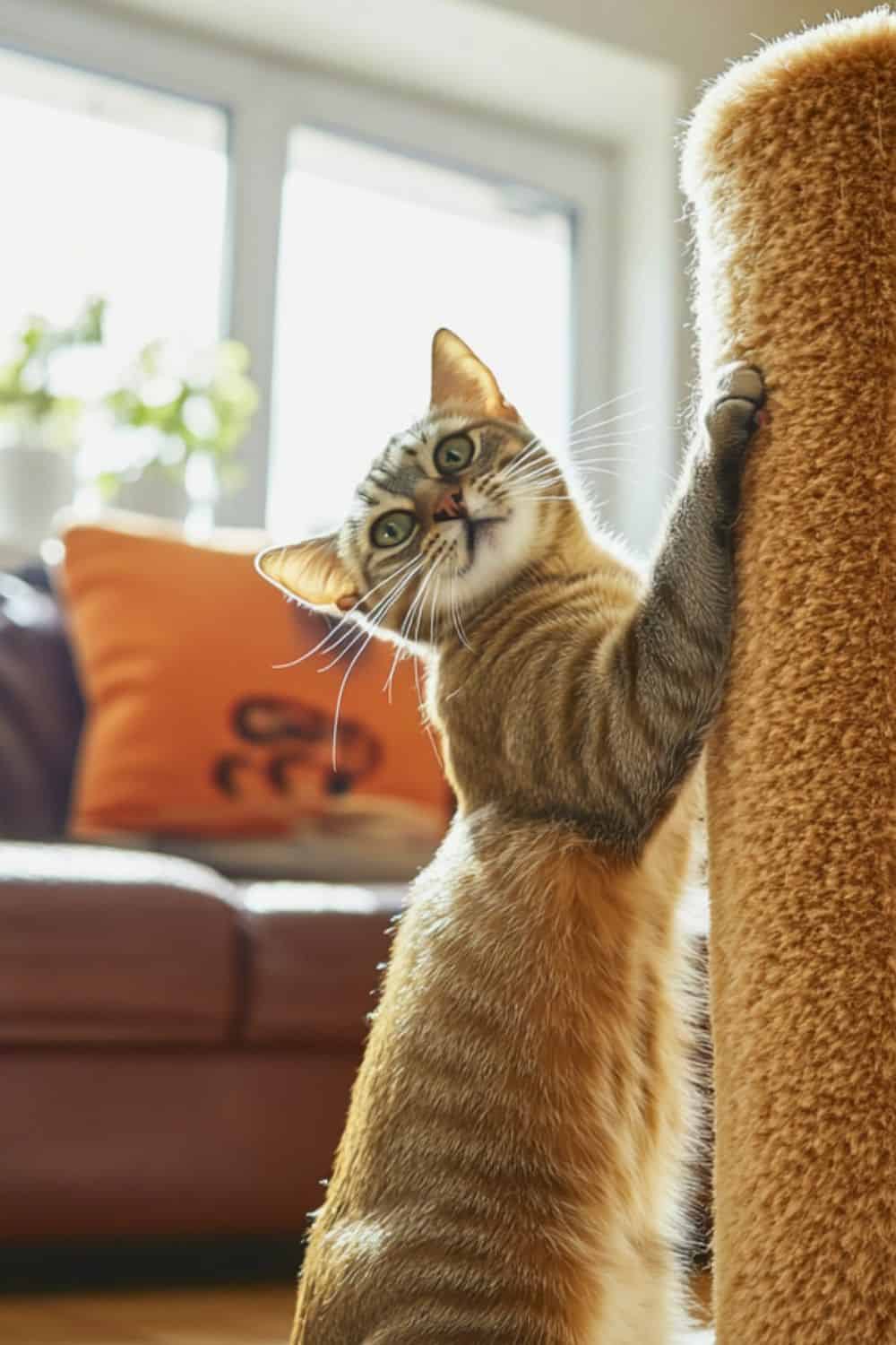 Fun DIY Cat Scratching Post for Your Kitty