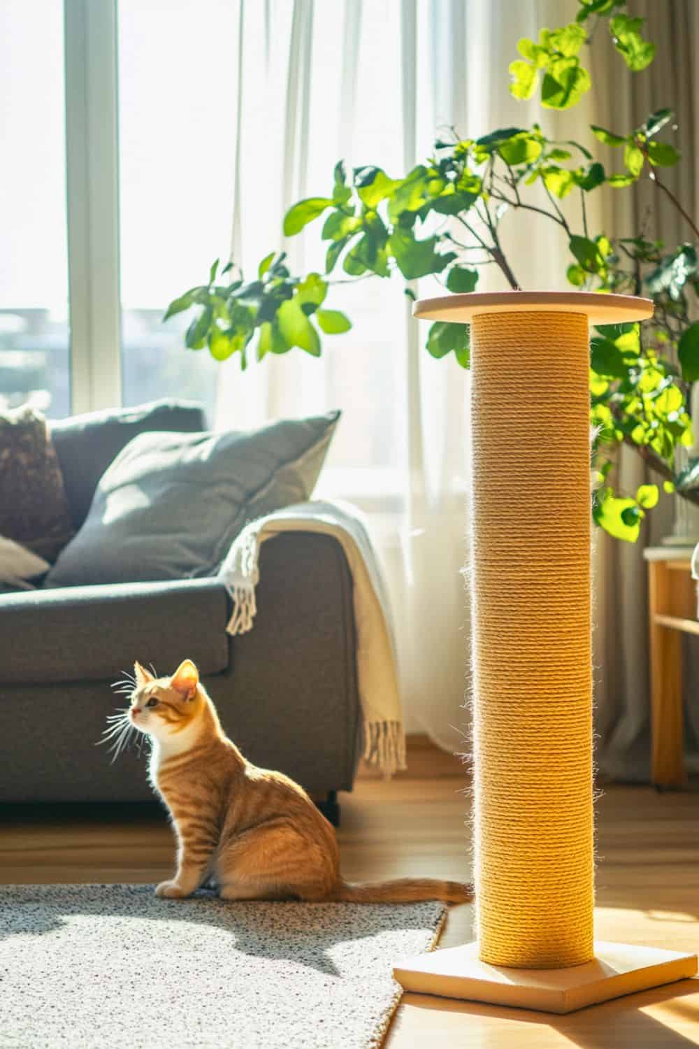 Fun DIY Cat Scratching Post for Your Kitty
