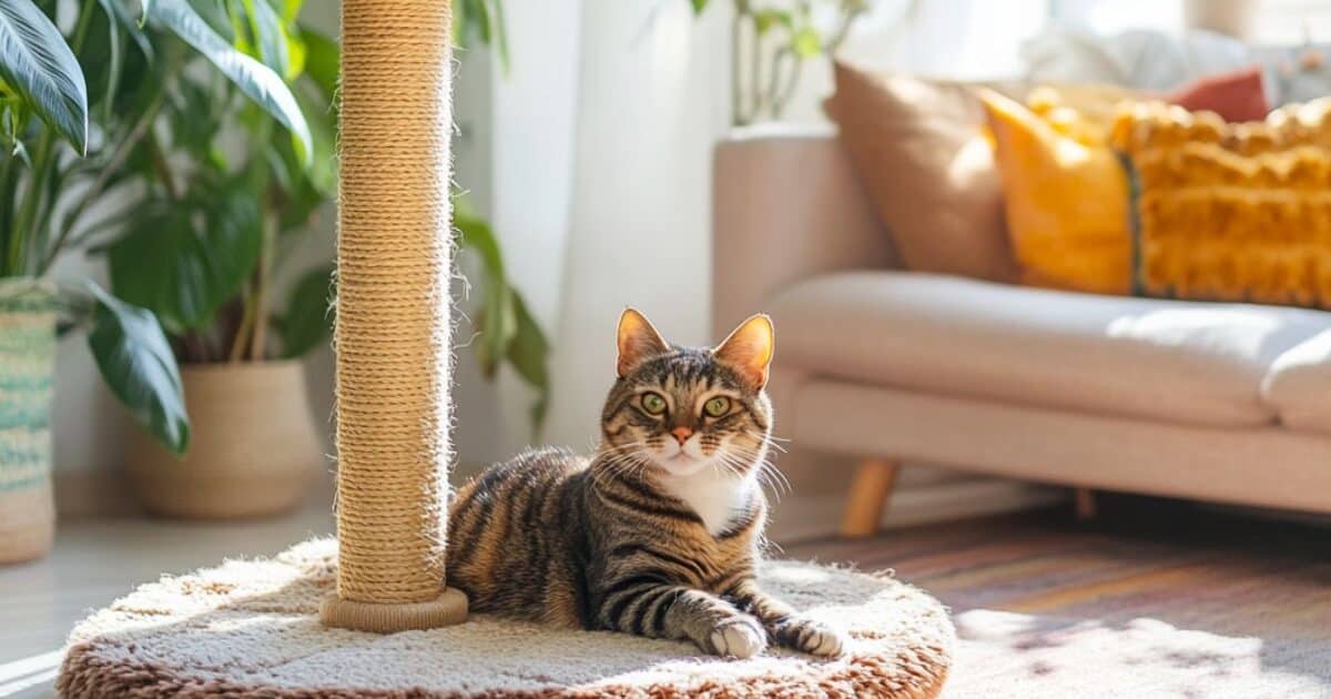 Fun DIY Cat Scratching Post for Your Kitty